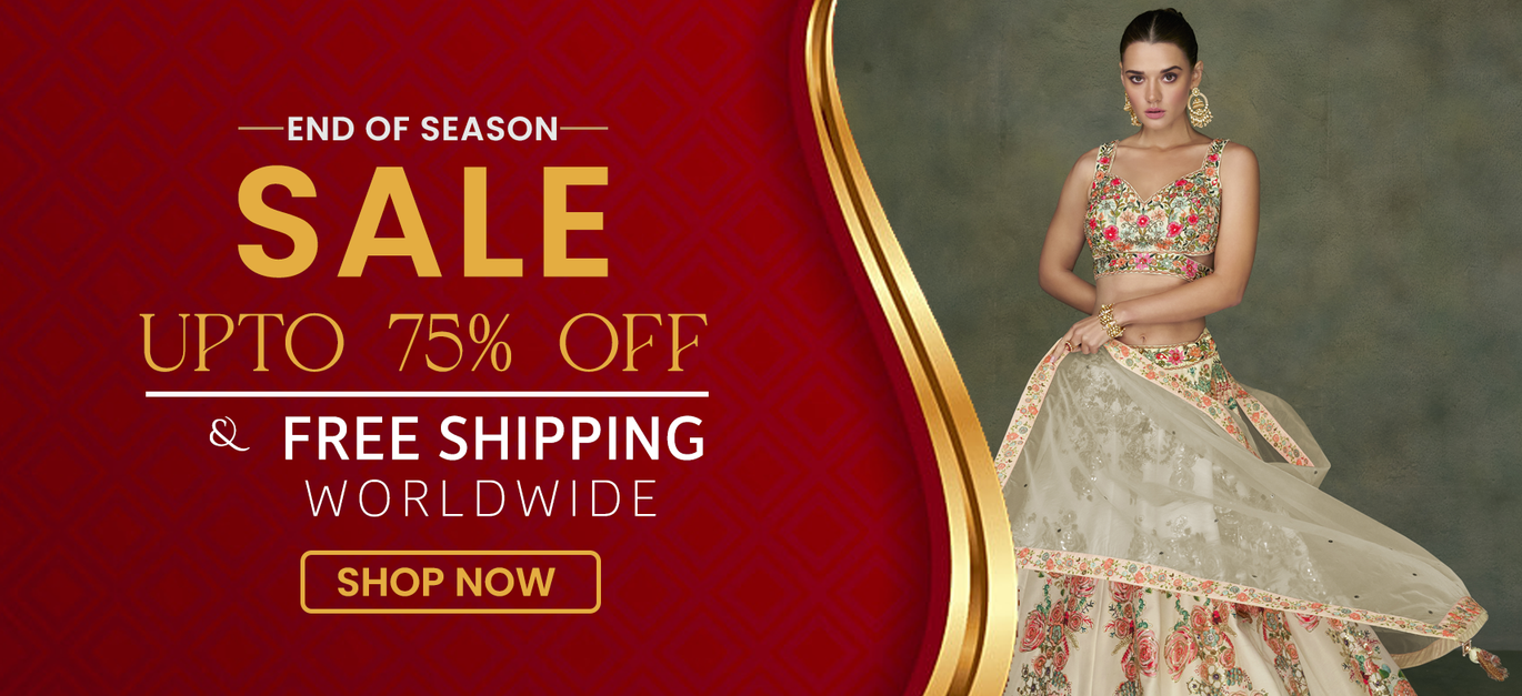 Indian Clothing Online- Buy Sarees, Salwar Suits, Lehengas-Inddus ...