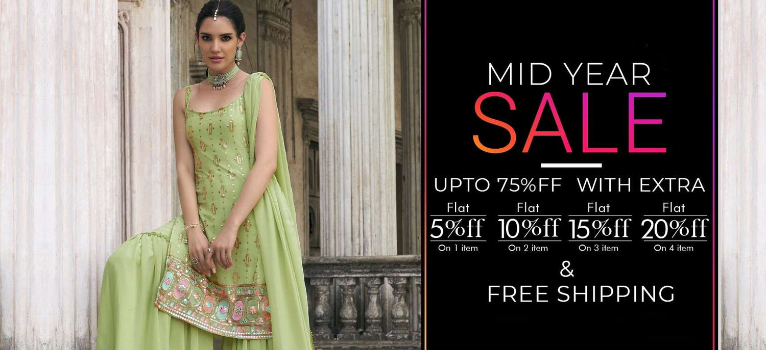 Indian Clothing Online- Buy Sarees, Salwar Suits, Lehengas-Inddus ...